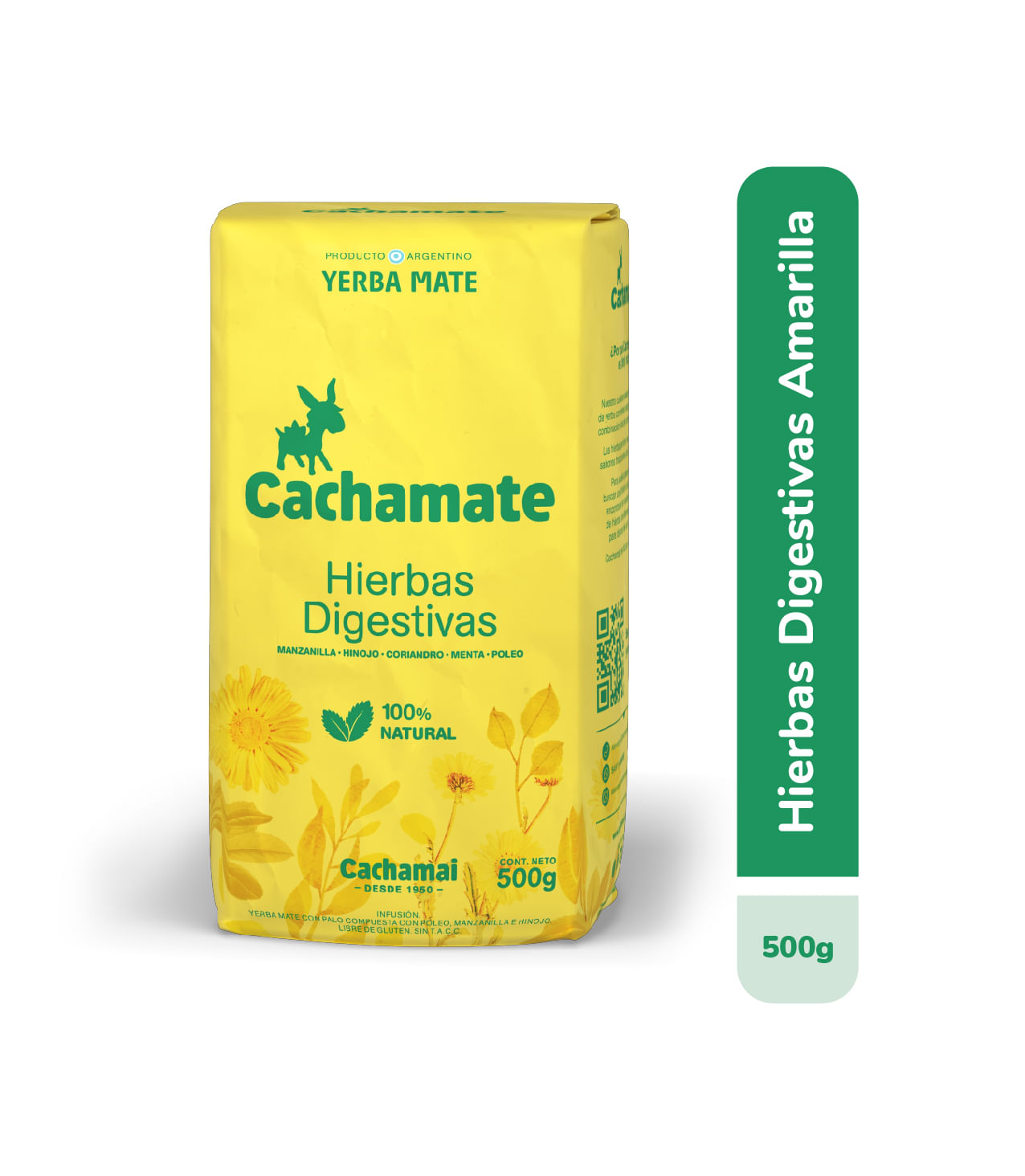 Yerba Mate Cachamate Hierbas Digestivas 500g