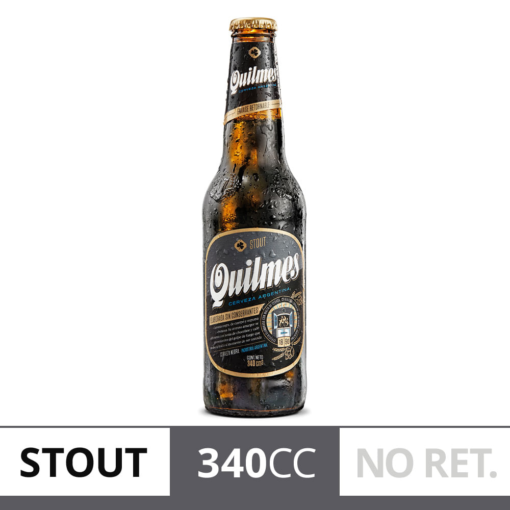 Cerveza Quilmes Stout 340ml No Retornable