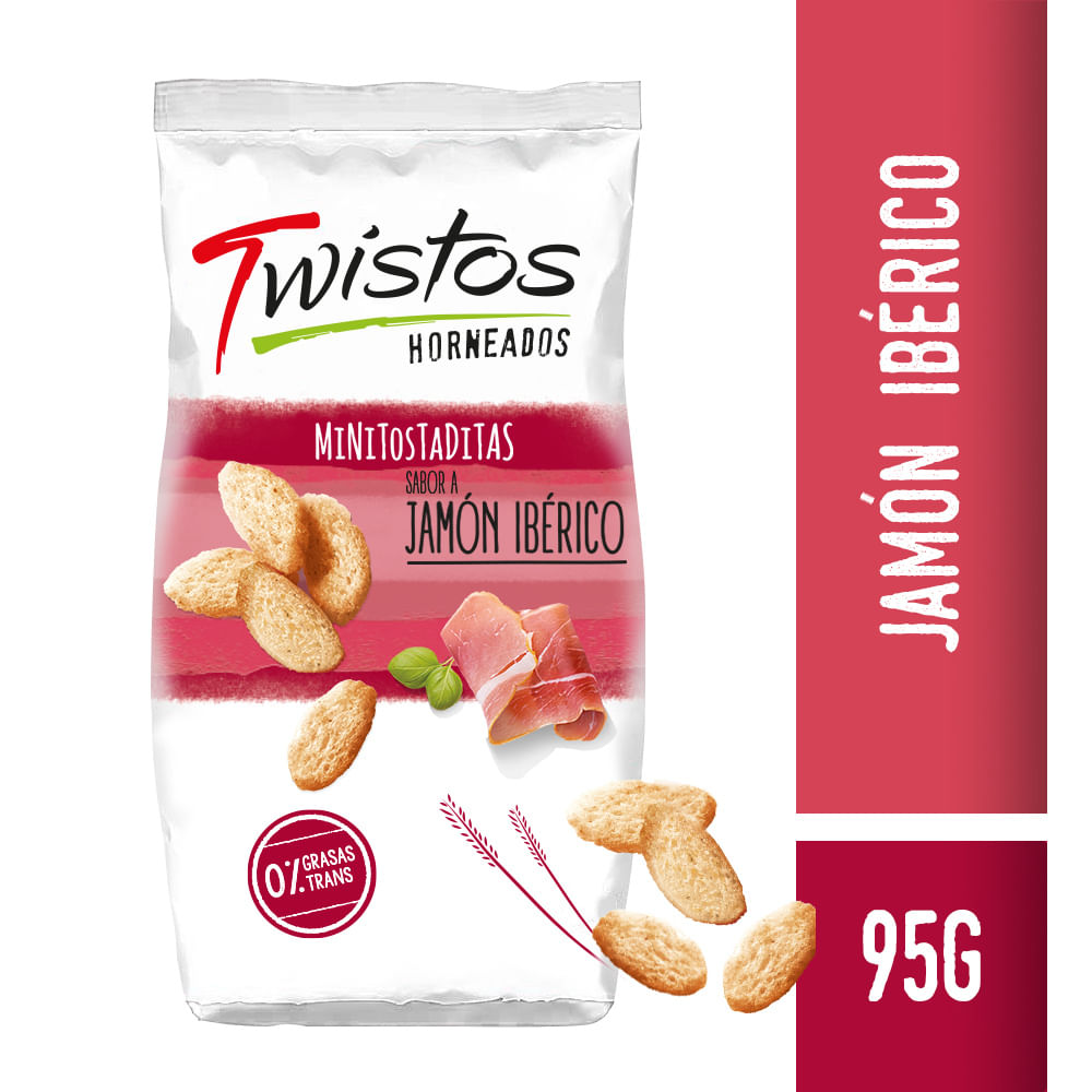 Mini Tostadas Jamón Iberico Twistos 95gr