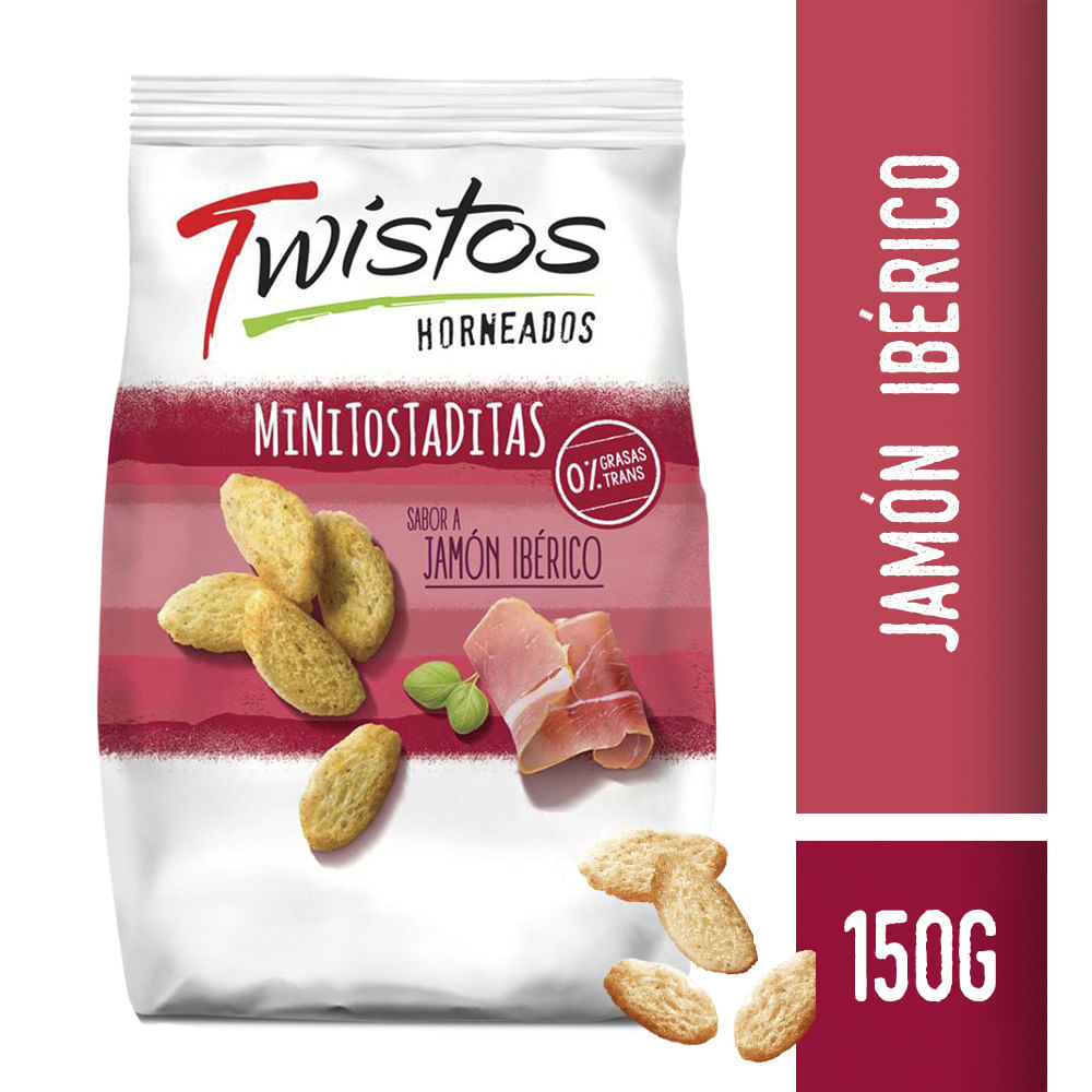 Mini Tostadas Jamón Iberico Twistos 150gr