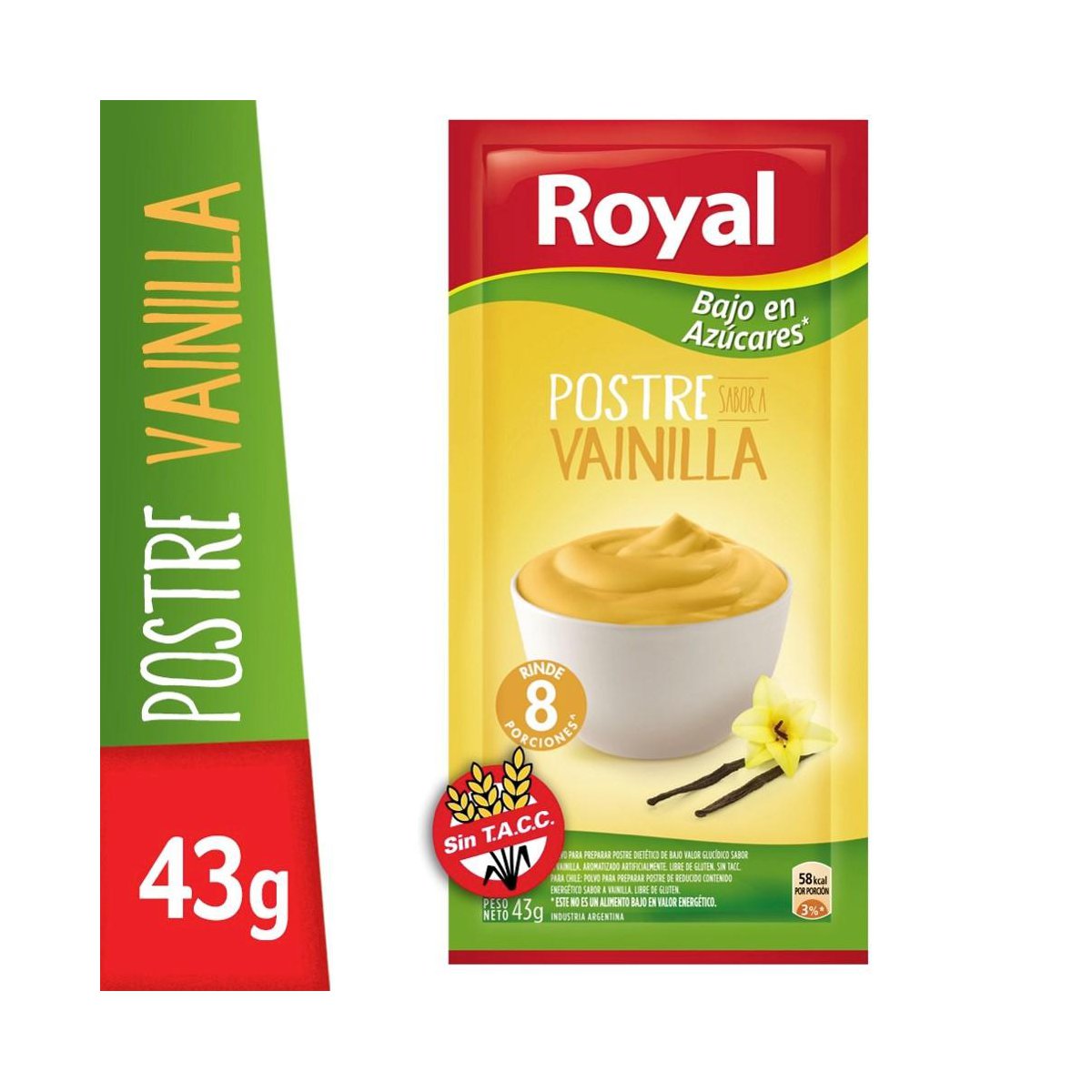 Postre Light Sabor Vainilla Royal 43gr