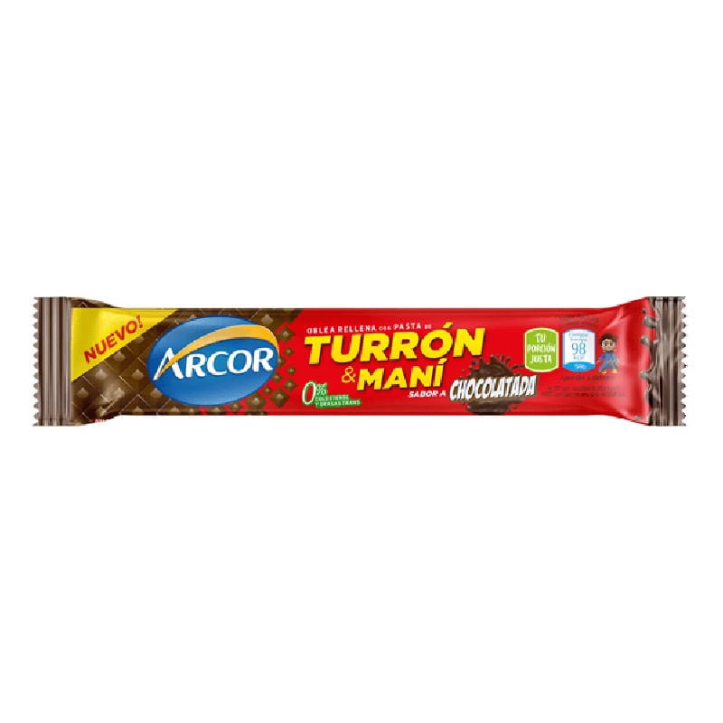 Turrón Arcor Oblea Chocolatada 25g