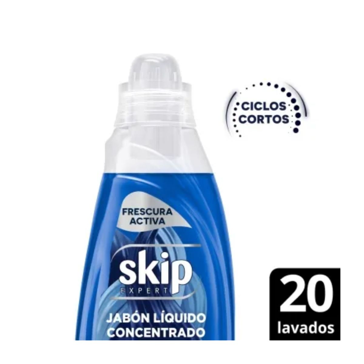 Jabón Líquido Concentrado SKIP Frescura Activa Botella 800ml
