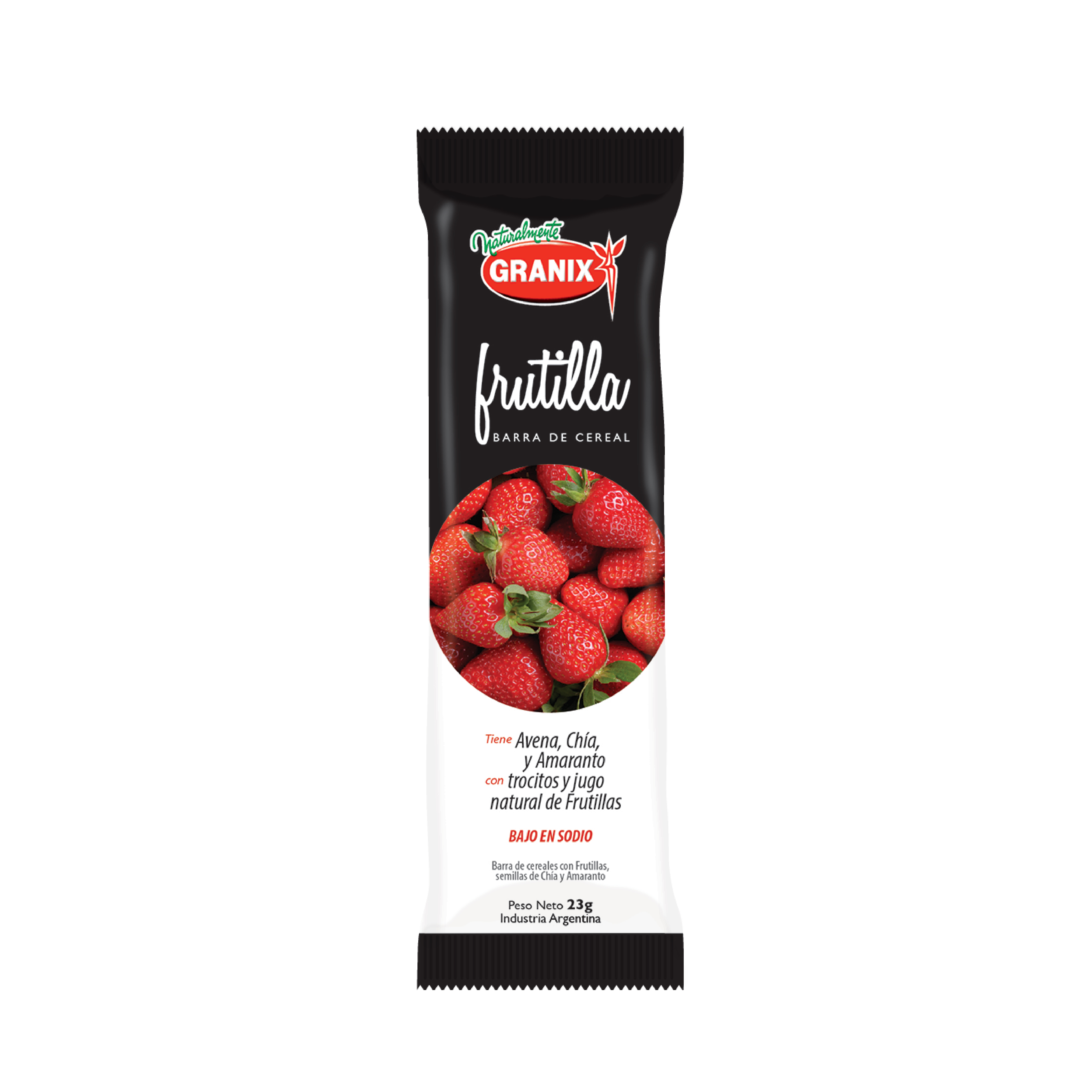 Barra de Cereal con Frutilla Granix 23gr